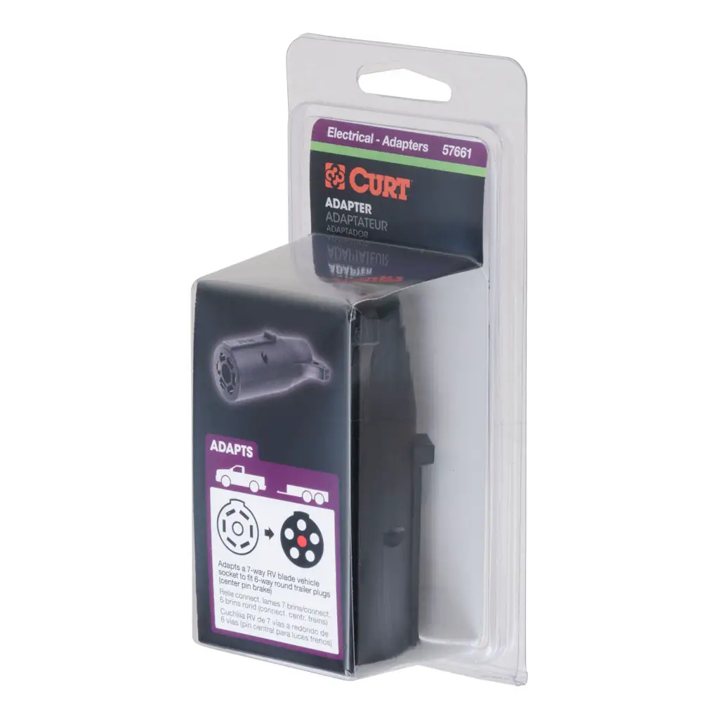 CURT Manufacturing - CURT 7-Way RV Blade Electrical Adapter #57661