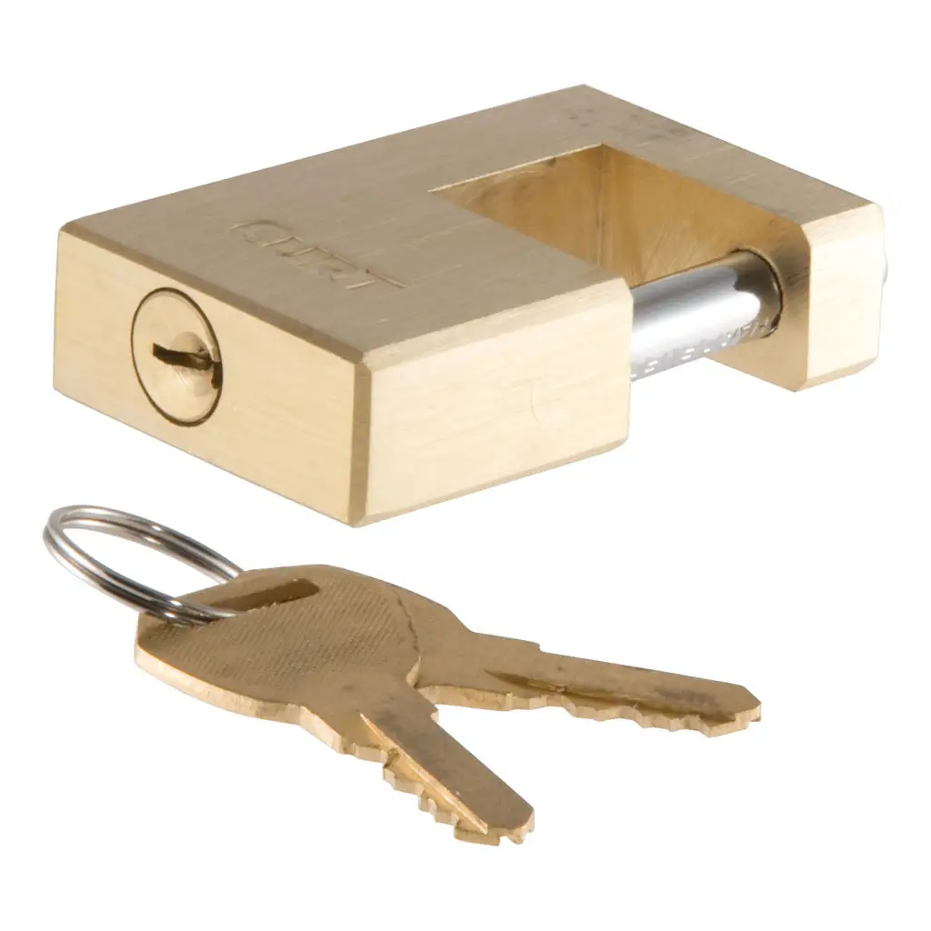Coupler Lock (1/4" Pin, 3/4" Latch Span, Padlock, Solid Brass) SKU ...