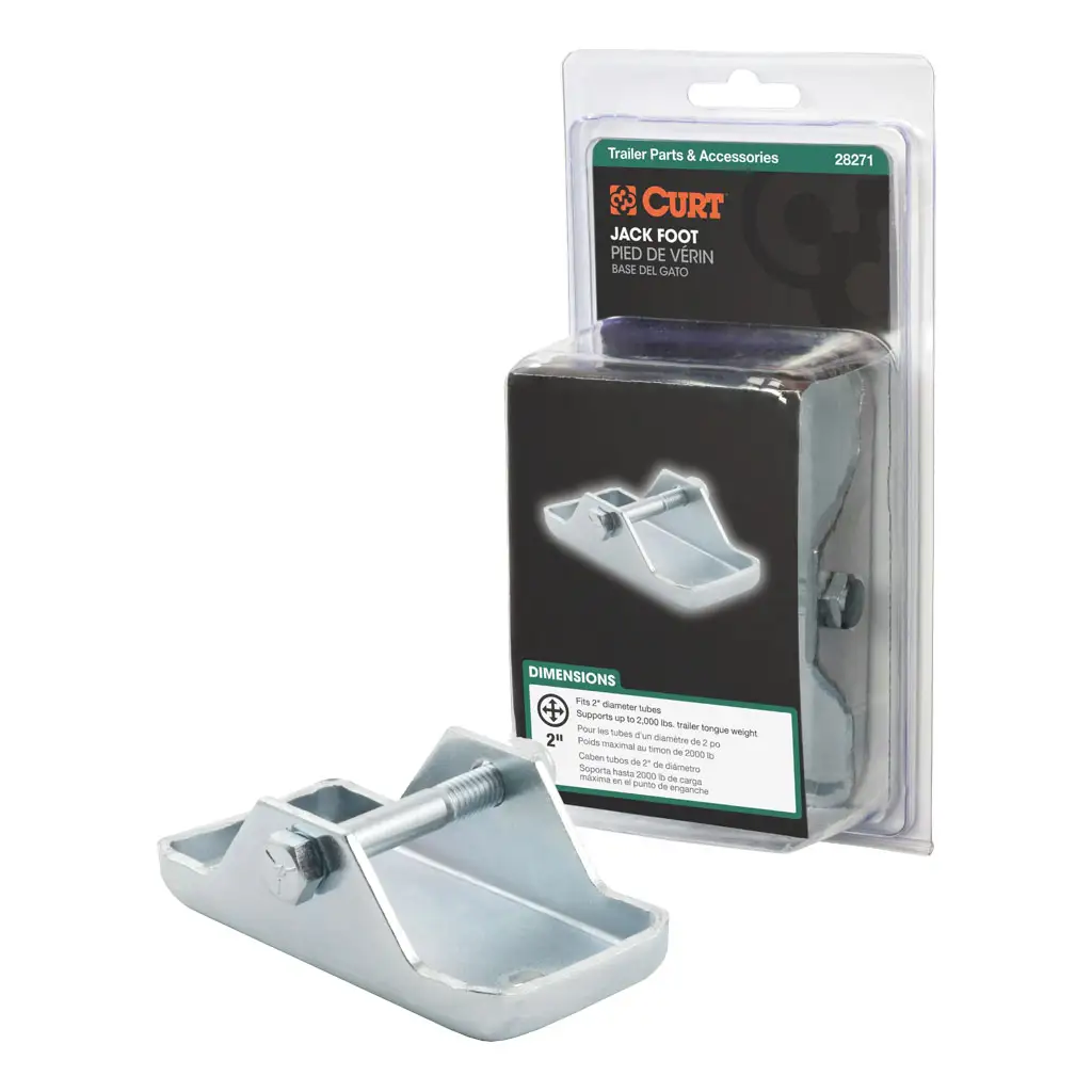 Pin-On Jack Foot (Fits 2" Tube, 2,000 lbs., 1-11/16" Height) SKU #28272 ...