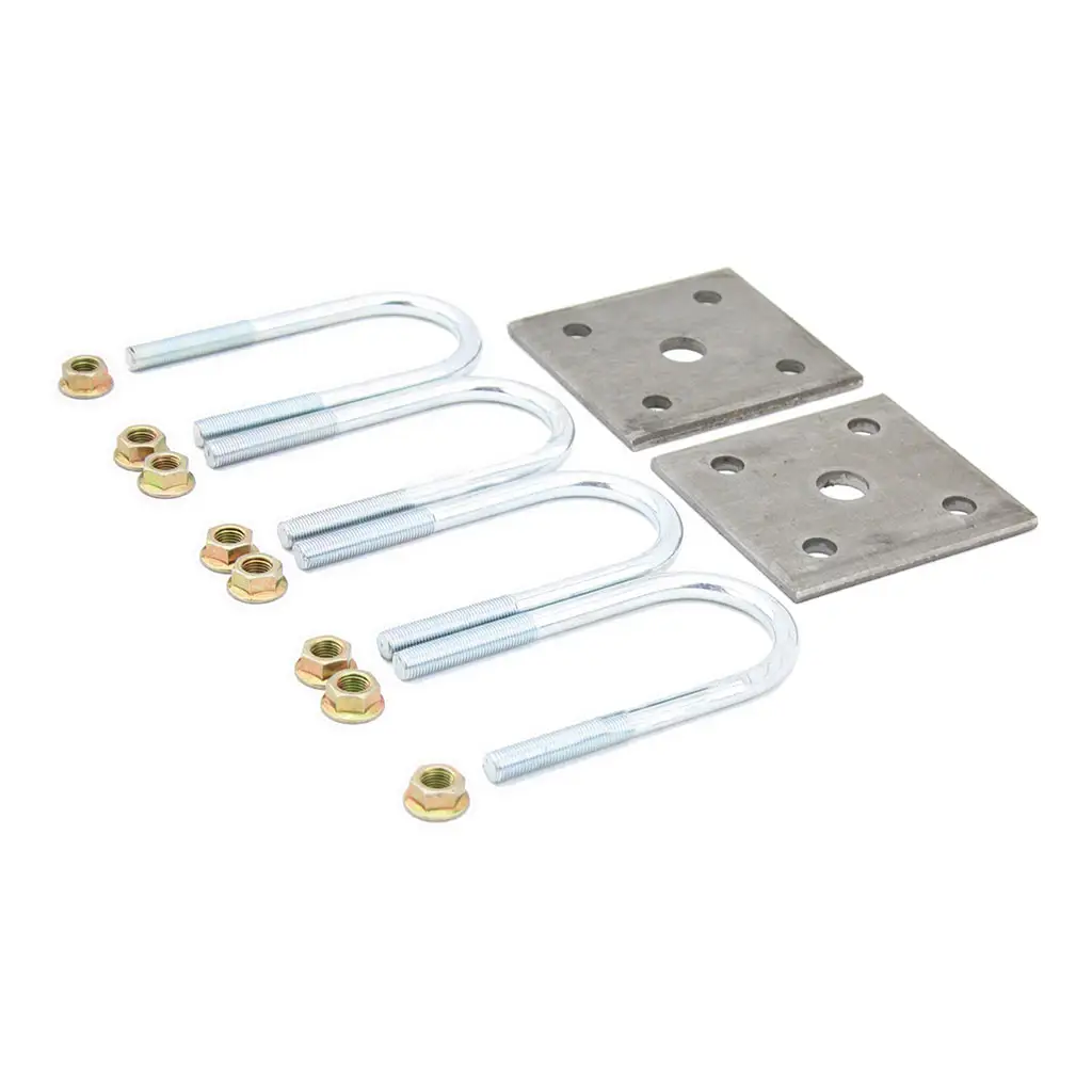 Trailer Axle U-Bolt Mounting Kit, 2,200-lb. Axles, 1-3/4" Axle Tube, 3/ ...