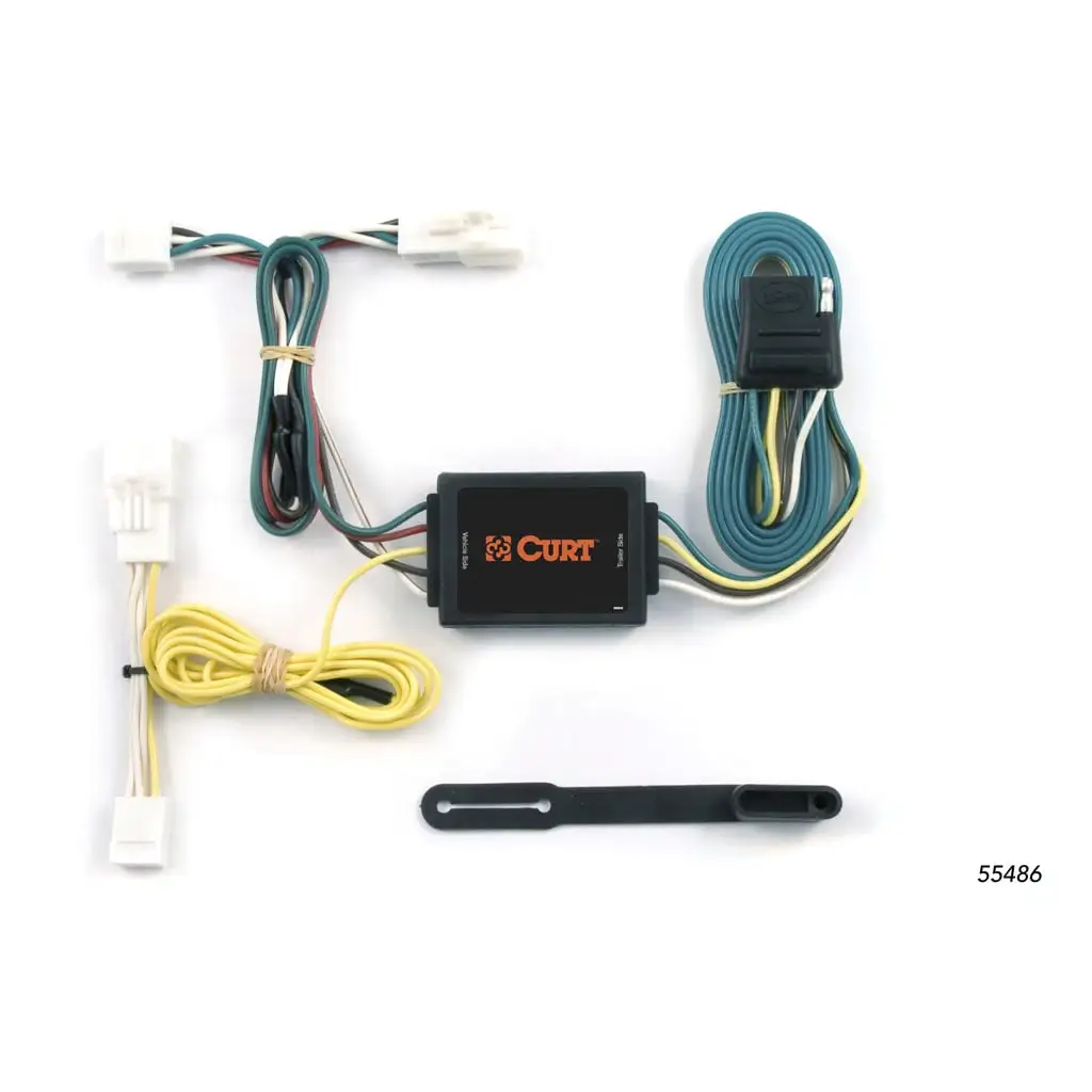 Custom Wiring Harness (4-Way Flat Output) SKU #55486 for $49.96 by CURT ...