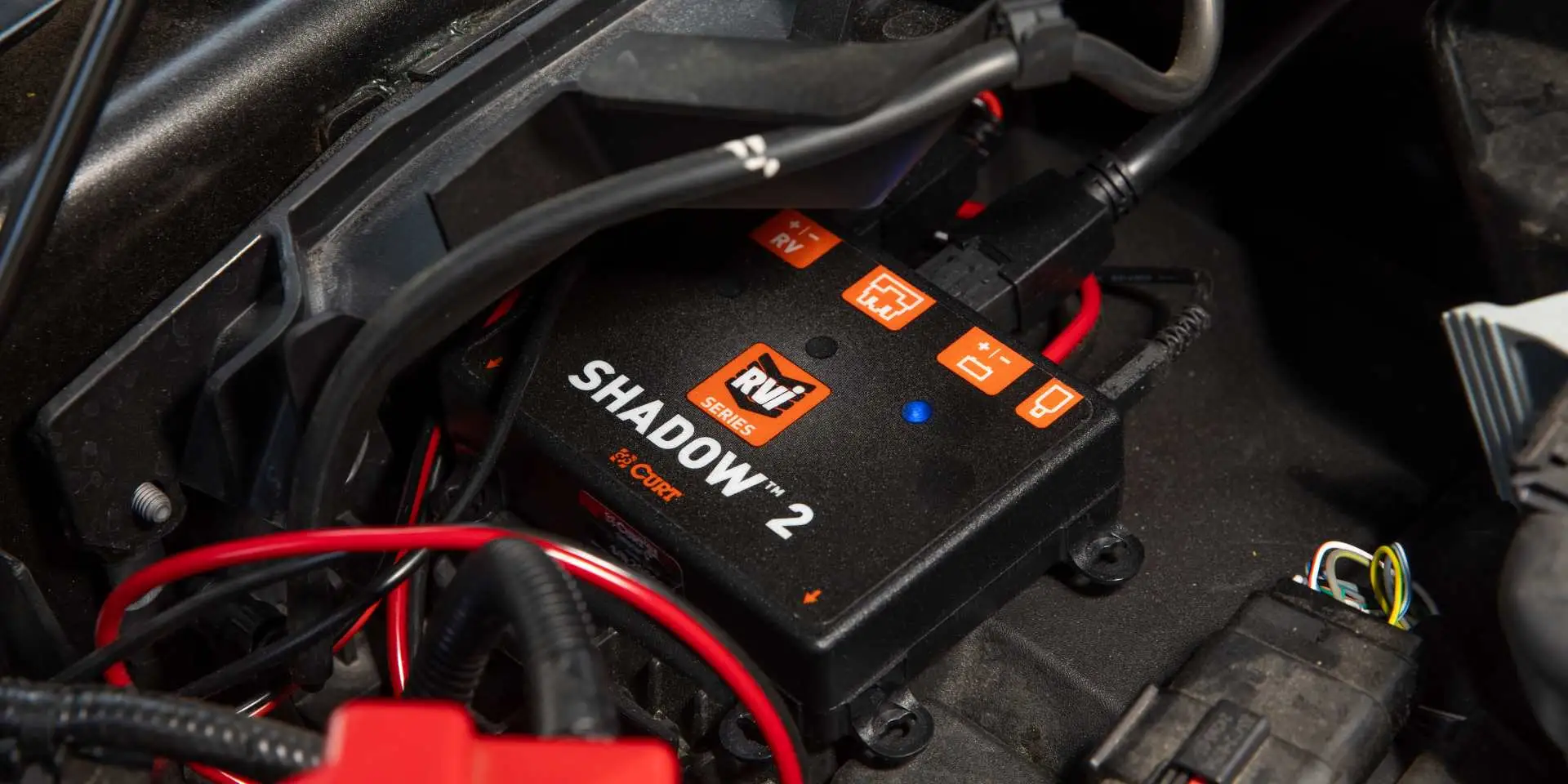 CURT RVibrake Shadow 2 Installed Flat Tow Brake System